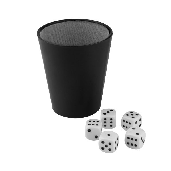 Cubilete de curpiel negro con gris KENTAUR promocionales | JM 021 ...