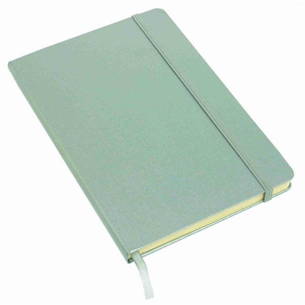 Libreta mediana de raya con pastar de cartón y cierre elástico ...